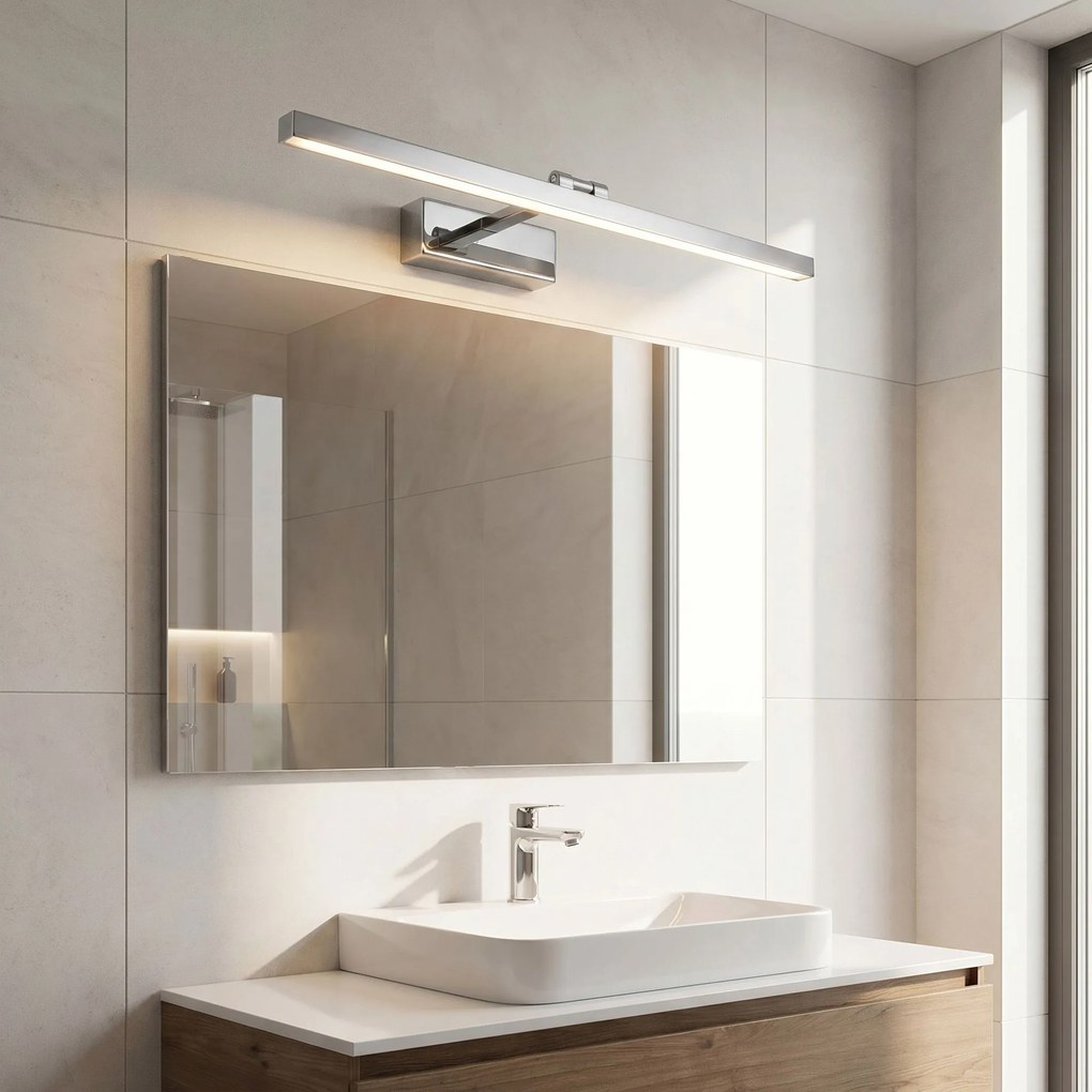 Toolight Rea, Koupelnové nástěnné LED svítidlo APP1859-1W 80 cm Chrome, OSW-66012