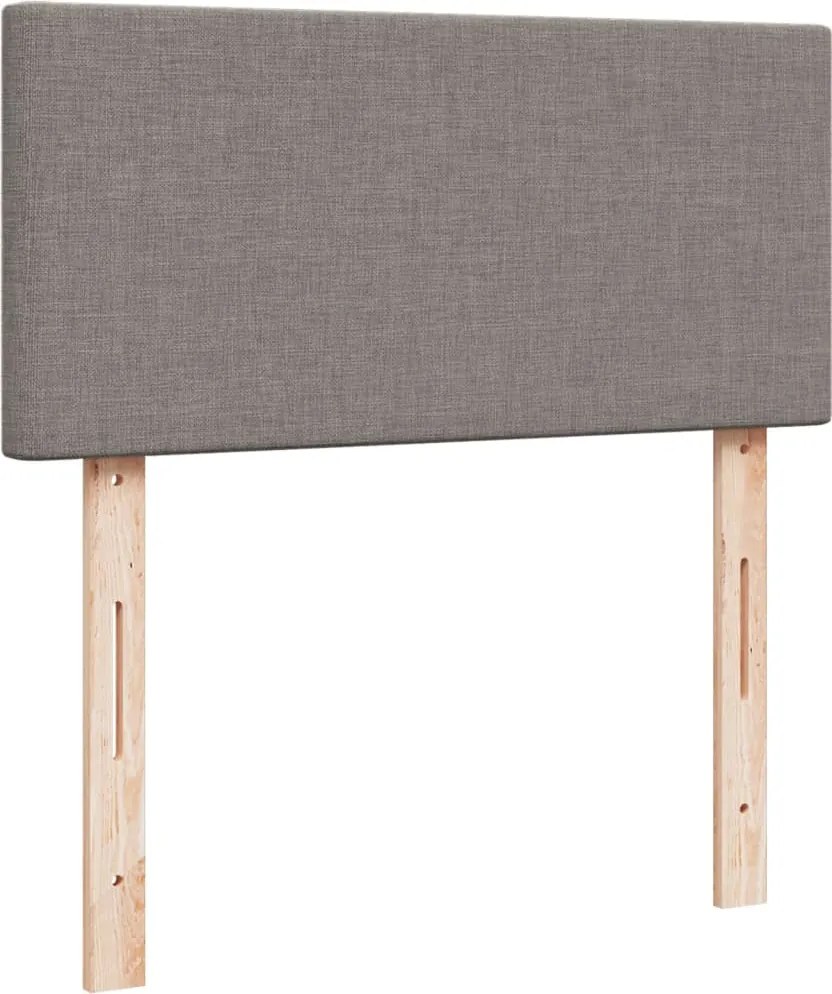 Box spring postel s matrací taupe 100 x 200 cm textil 3288096