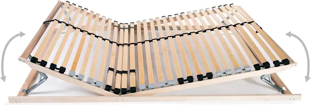 Lamelový rošt postele s 28 lamelami 7 zón 120 x 200 cm 246459