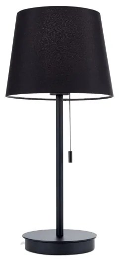 Orion LA 4-1205/1 - Stolní lampa s USB portem LUDWIG 1xE27/40W/230V černá