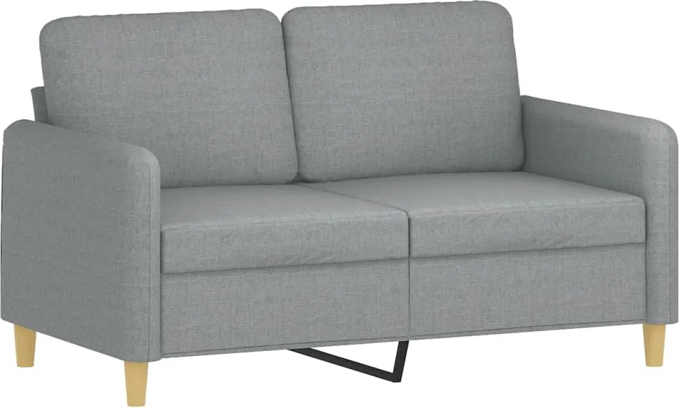3dílná sedací souprava s poduškami světle šedá textil 3202126