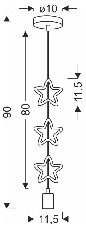Dětský lustr s kovovým stínidlem Single – Candellux Lighting