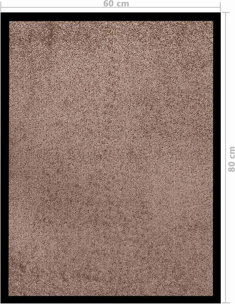 Rohožka hnědá 60 x 80 cm 331587
