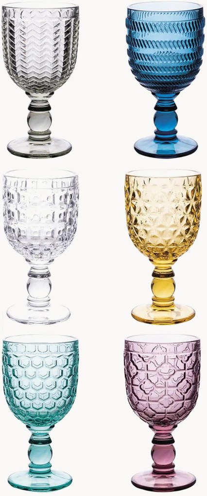 Sada sklenic na víno Goblet, 6 dílů