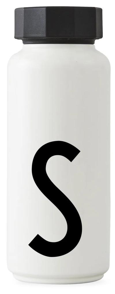 DESIGN LETTERS Termoska Design Letters White 500 ml Z, černá barva, bílá barva, kov