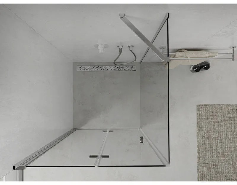 Mexen Lima sprchový kout 80x80cm, 6mm sklo, chromový profil-čiré sklo, 856-080-080-01-00