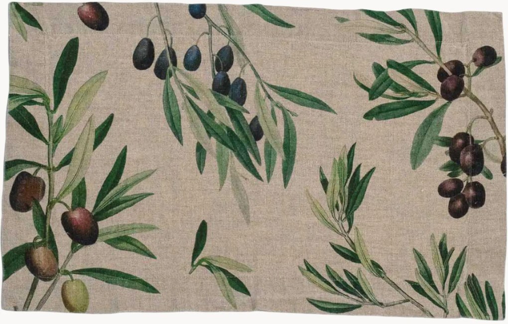 Sada prostírání ze lnu Olives, 2 díly