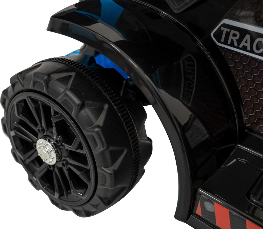 Ramiz Traktor buldozer G320 pro nejmenší děti modrý + pohyblivá lžíce + melodie + klakson + LED světla