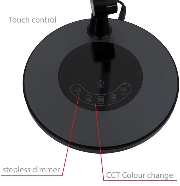 Brilo - LED Stmívatelná dotyková stolní lampa LED/6,6W/230V 3000/4000/6000K