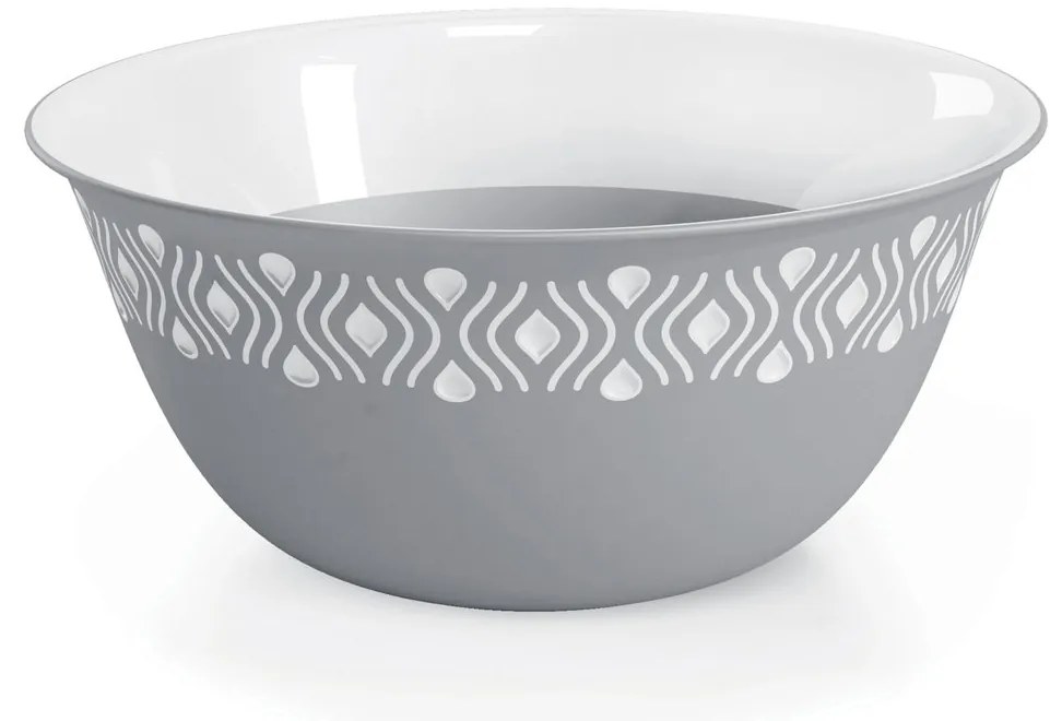 STEFANPLAST Tosca 55102 Plastová miska průměr 29 cm, bílá/šedá