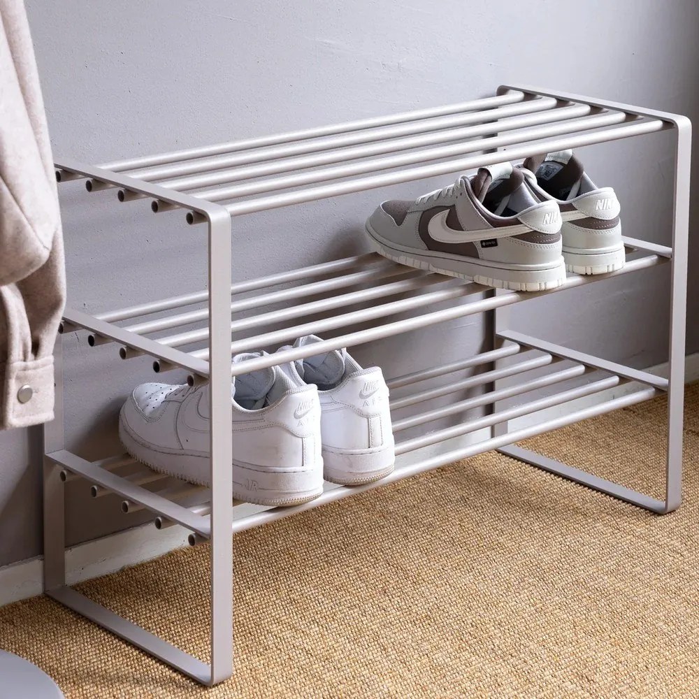 Taupe kovový botník 70x48,5x29 cm Rex – Spinder Design