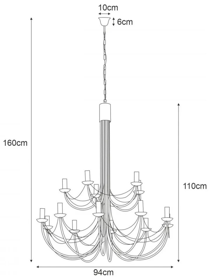 Lustr K-3523 ze série PERSEO