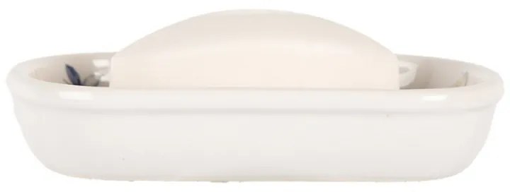 Keramická miska na mýdlo s barevnými motýlky – 13x10x3 cm