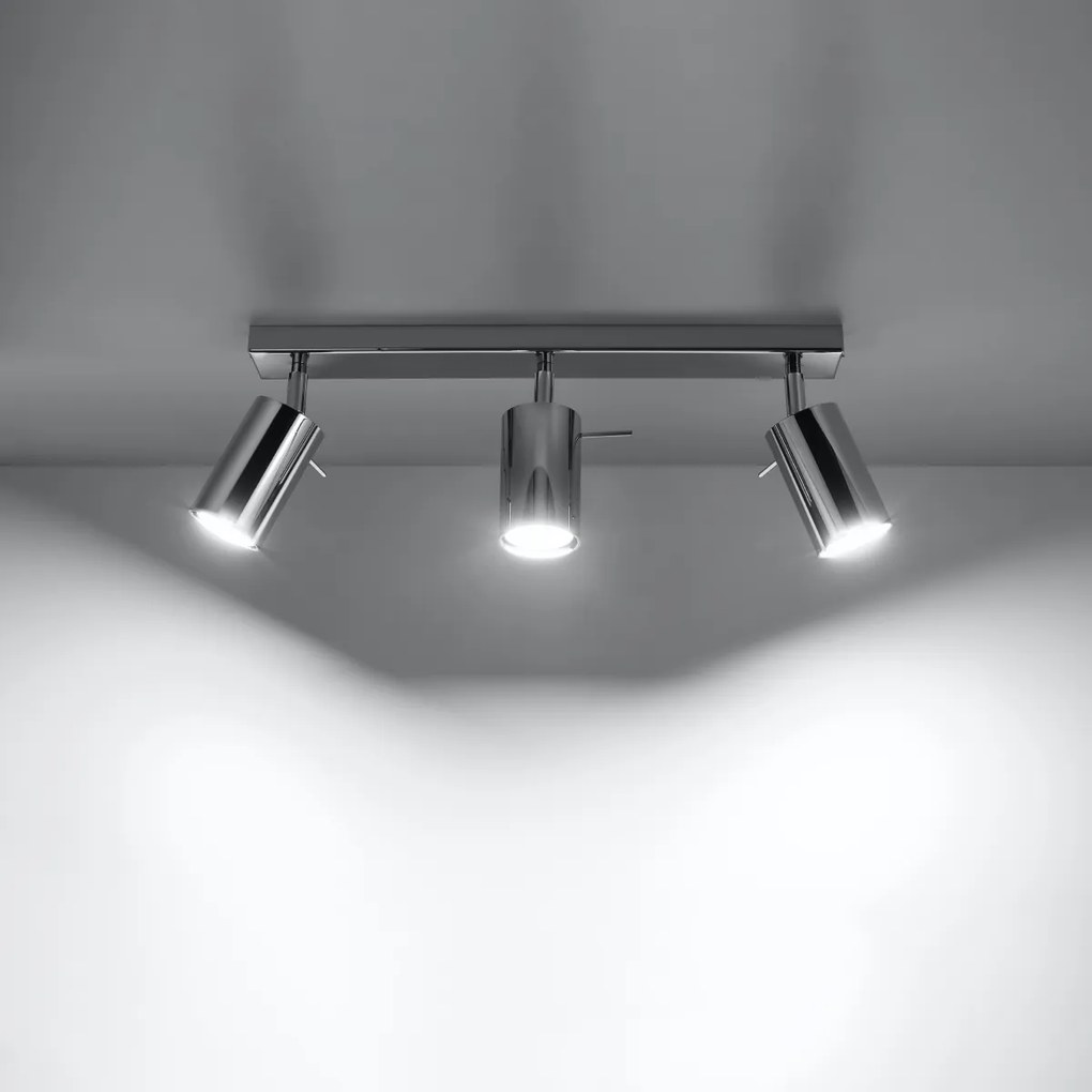 Sollux Lighting Stropní svítidlo RING 3 chrom