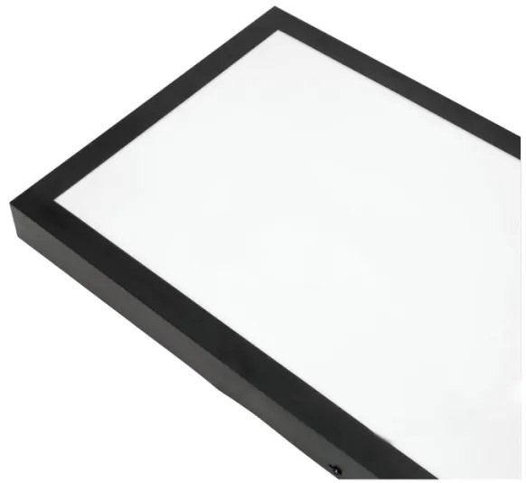 LED Přisazený panel BRISBANE LED/36W/230V 4000K 29,5x119 cm černá