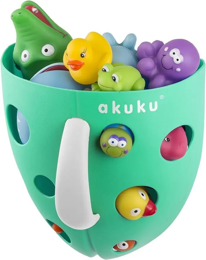 Plastový box na hračky do vany Akuku šedý