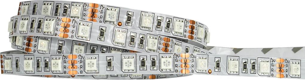 BERGE LED pásek - SMD 5050 - RGB - 5m - 60LED/m - 14,4W/h - IP20 - s konektorem