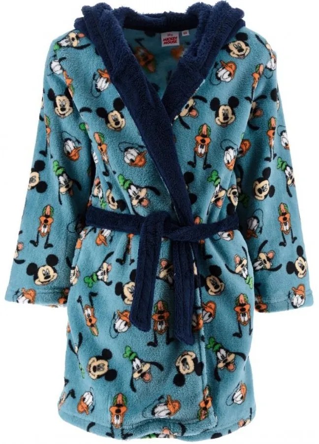 Dětský coral fleece župan s kapucí Disney, EU 110 Modrá