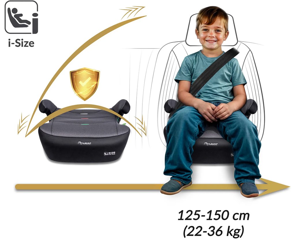 Autosedačka Isofix pro děti 22 - 36 kg Louis Nukido 710201 bezpečná a pohodlná sedačka