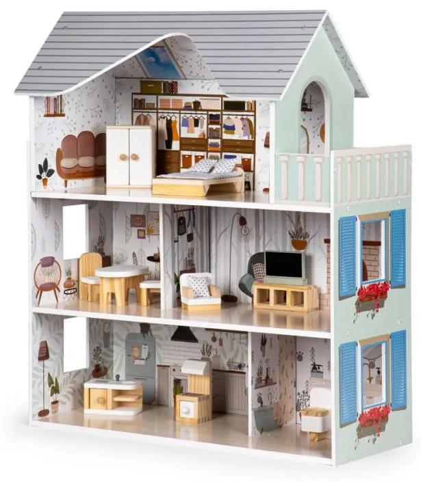 Domeček pro panenky s nábytkem Rezidence Emma ECOTOYS W06A333E