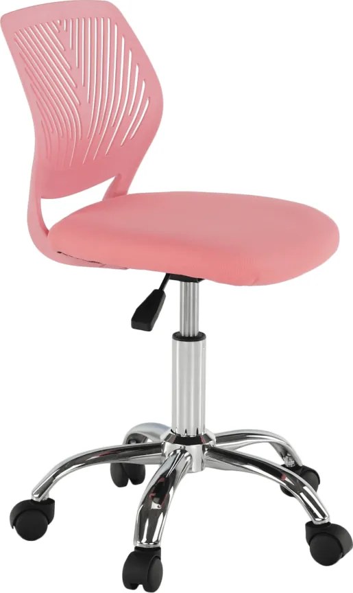 Dětská židle PIXIE - růžový polyester