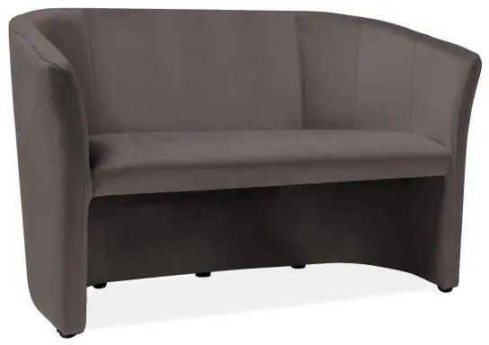 Pohovka Cuba Velvet, dvojsedák, šedá