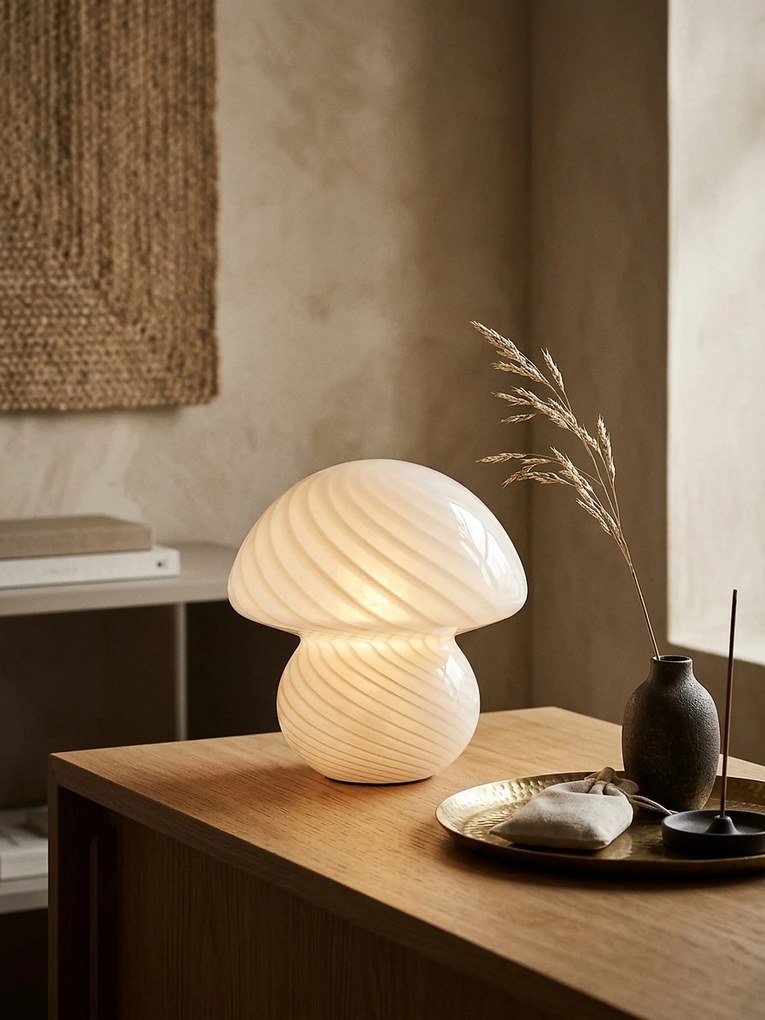Sinsay - LED stolní lampa ve tvaru houby - bílá