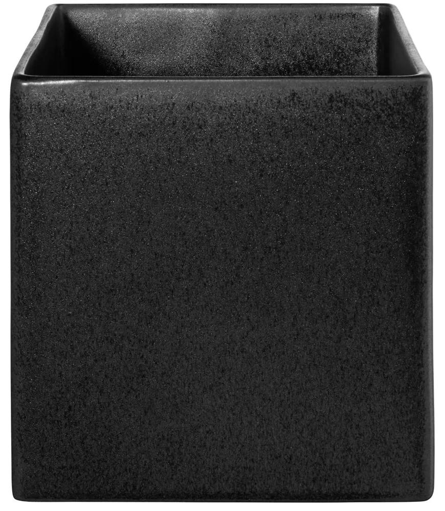 ASA Selection Květináč QUADRO 18x18x18cm černý