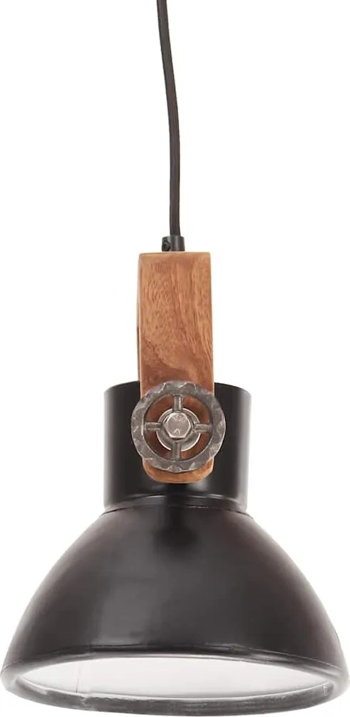 Industriální závěsné svítidlo 25 W černé kulaté 19 cm E27 320537