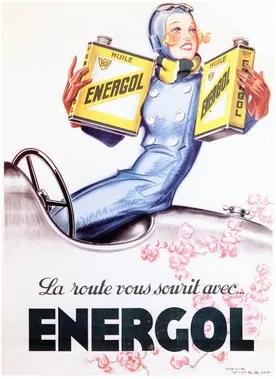 Plakát Energol, 1930s, 30x40cm