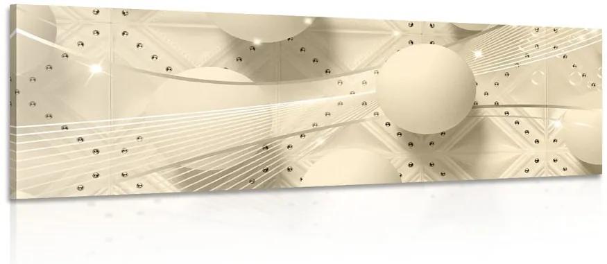 Obraz luxus v sépiové provedení Varianta: 135x45