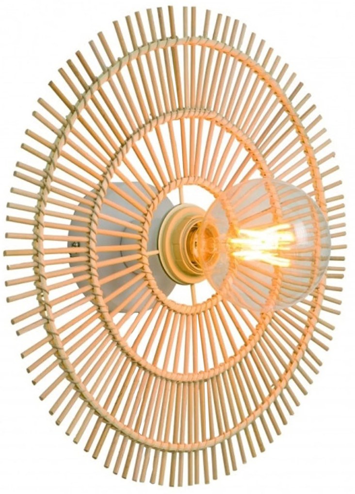 Toolight Boho, nástěnné svítidlo 43cm 1xE27 APP1577-5C, přírodní hnědá, OSW-03904