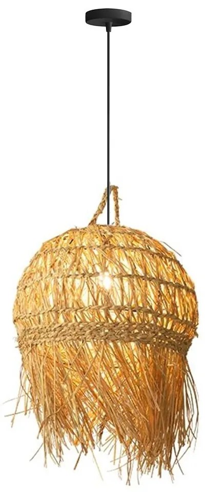 Toolight Toolight, závěsné svítidlo 1xE27 APP1251-1CP, přírodní, OSW-40120