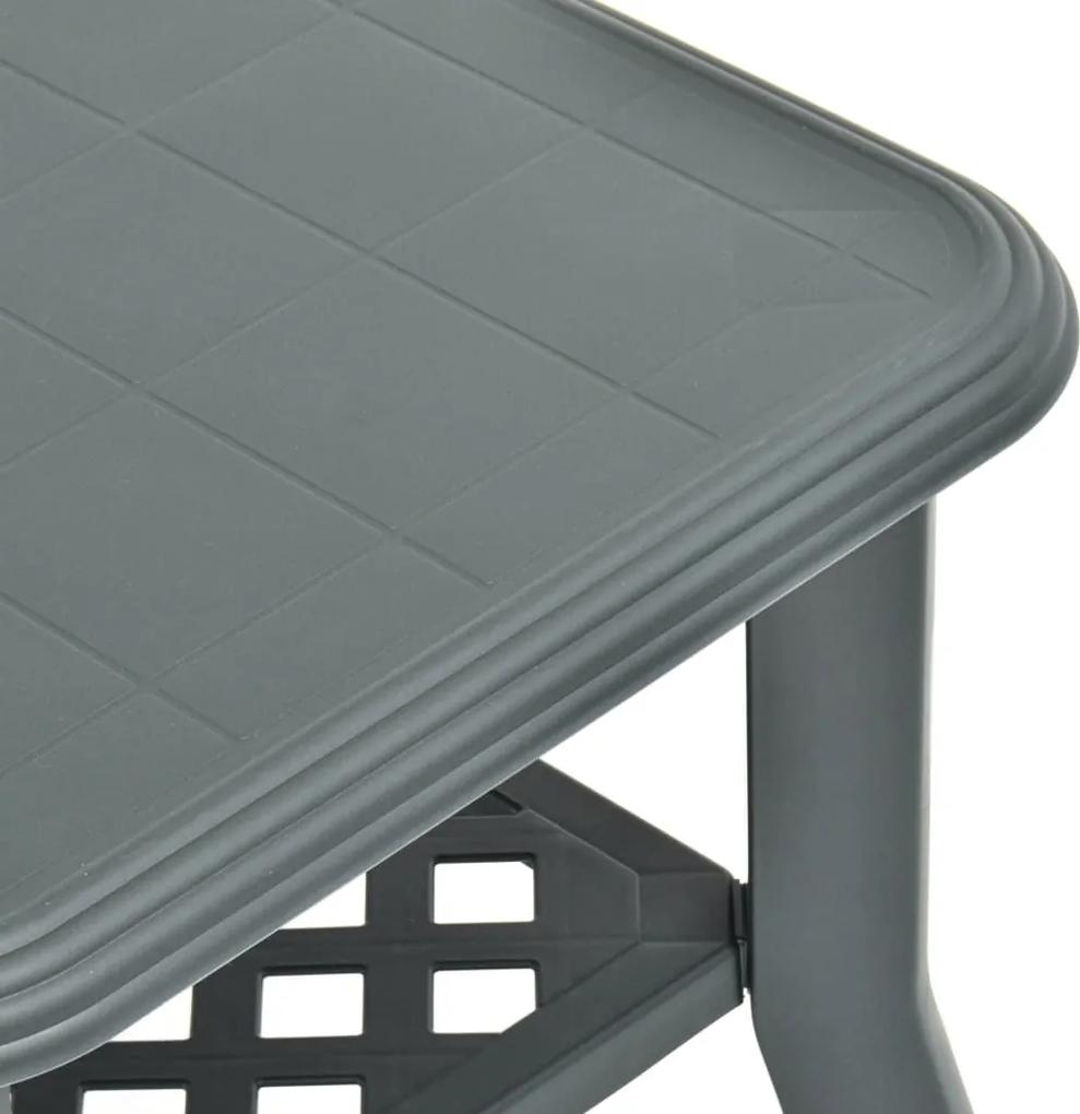vidaXL Konferenční stolek 90 x 60 x 46 cm plast [48794] Barva: Bílá