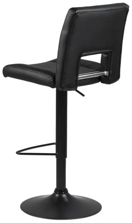 Otočná barová židle Sylvie černá