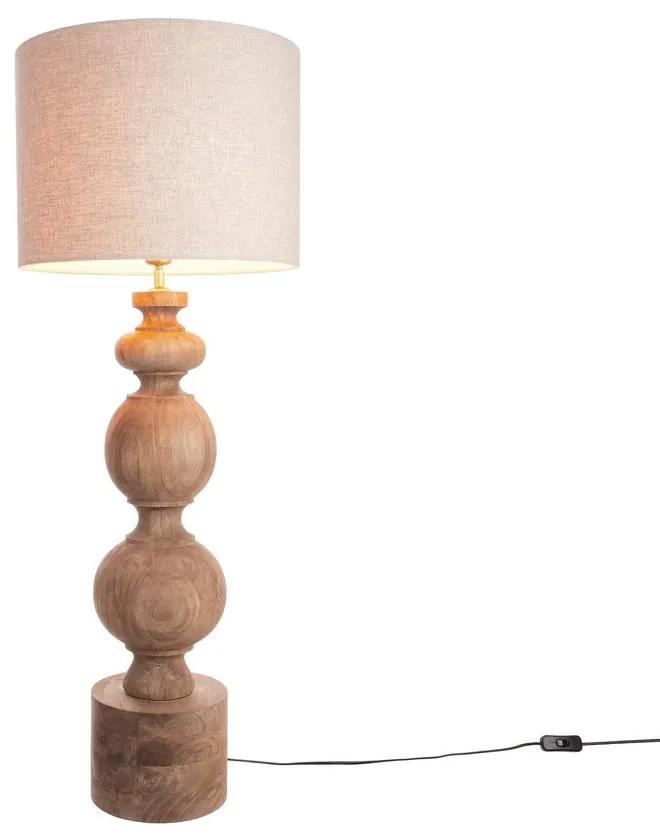 Butlers ÉCHECS Stolní lampa 110 cm - hnědá/přírodní