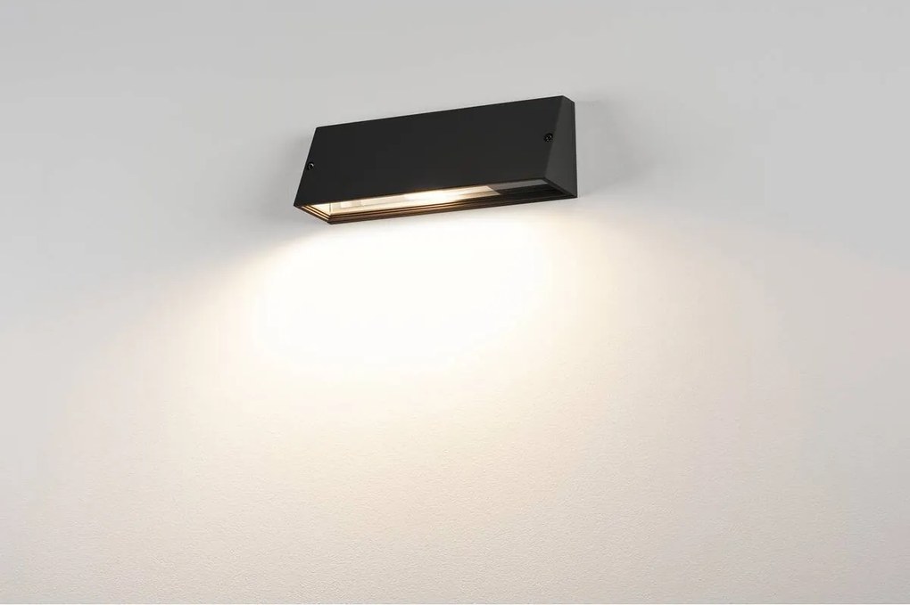 LA 230030 Venkovní svítidlo PEMA čtvercová nástěnná černá 230V E27 15W IP4 - BIG WHITE (SLV)