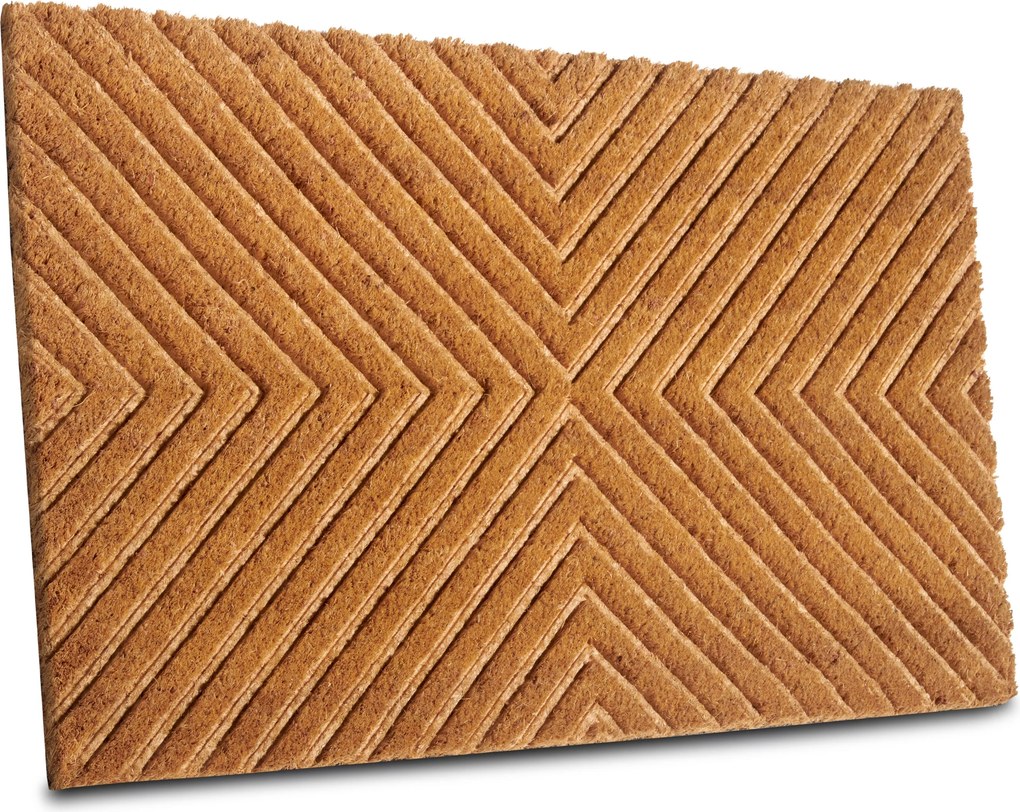 Hanse Home, Rohožka Geometric 105929 - na ven i na doma, 45x75, béžová, chodba / předsíň