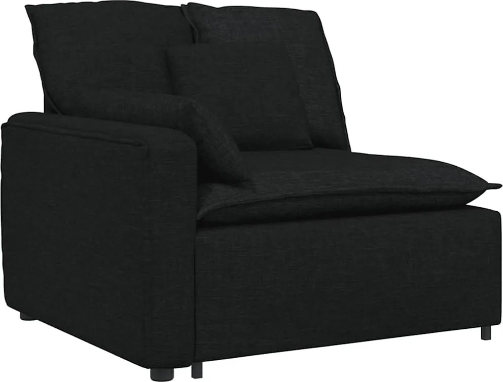 Modulární pohovka s polštáři černá 3321119