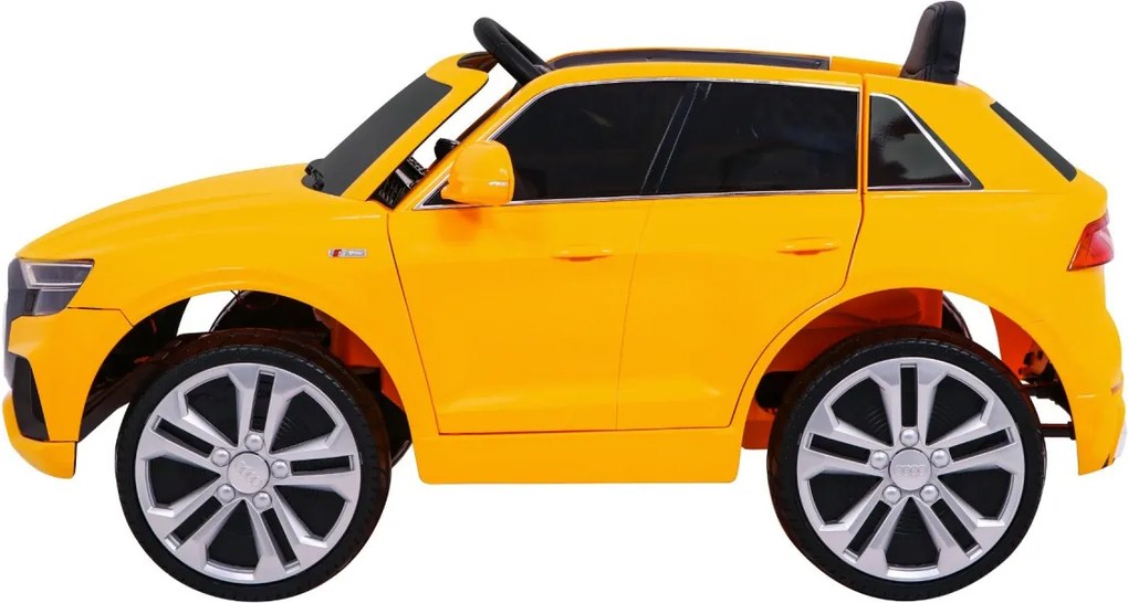 Ramiz Elektrické autíčko Audi Q8 Lift dětské SUV žluté + dálkové ovládání