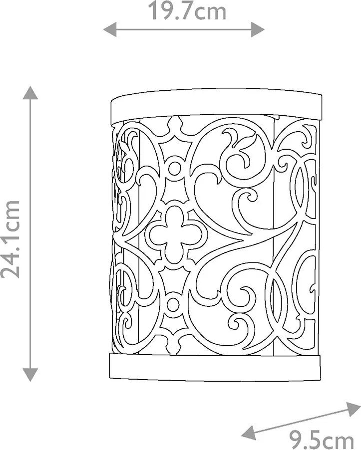 Luxusní nástěnné osvětlení Elstead ARABESQUE