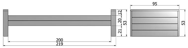 Postel dennis 90 x 200 cm šedý beton MUZZA