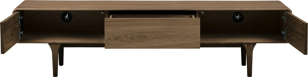 House Nordic TV stolek DARWIN tmavě hnědý 180×45 cm 3201021