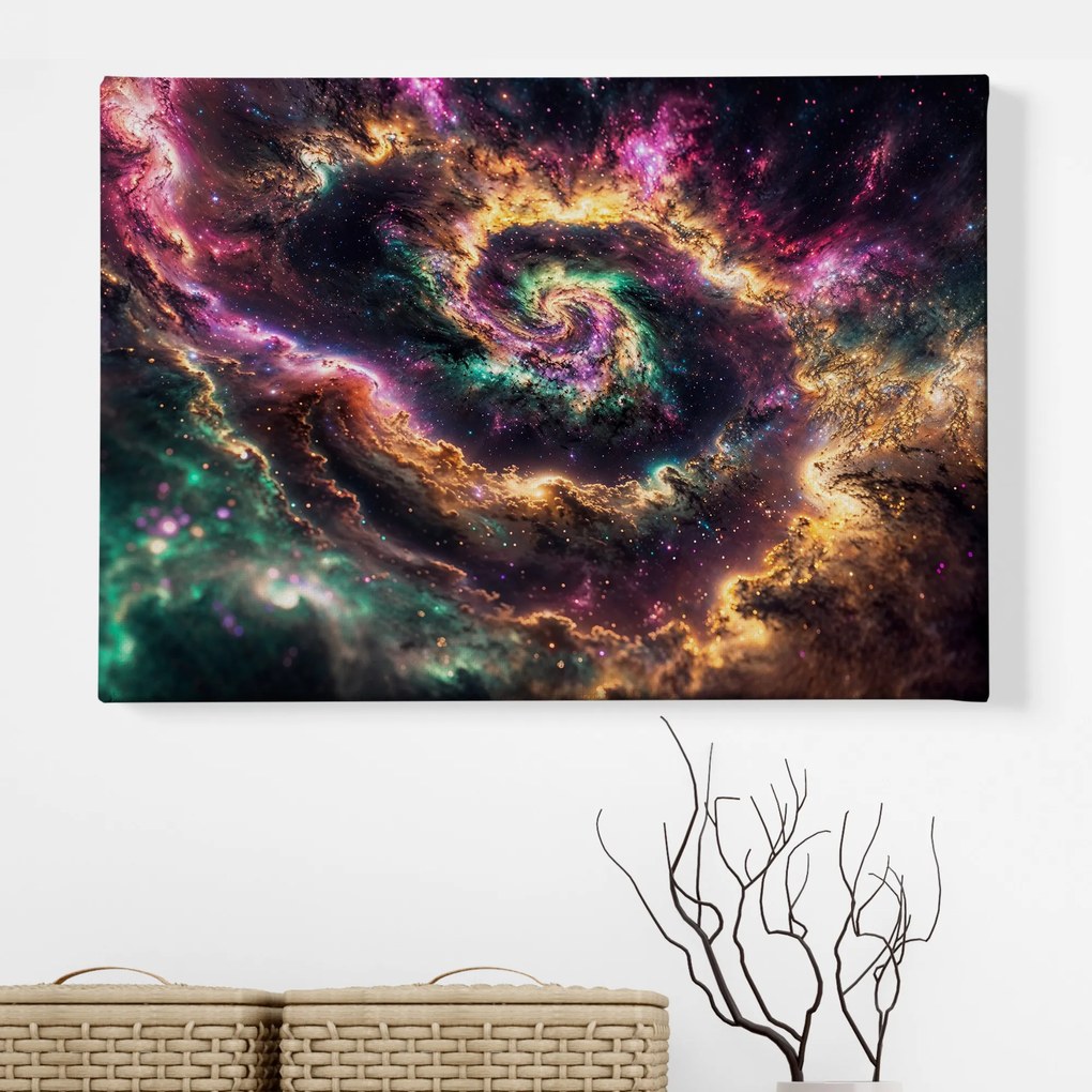 Obraz na plátně - Galaxie Ternezis FeelHappy.cz Velikost obrazu: 120 x 80 cm