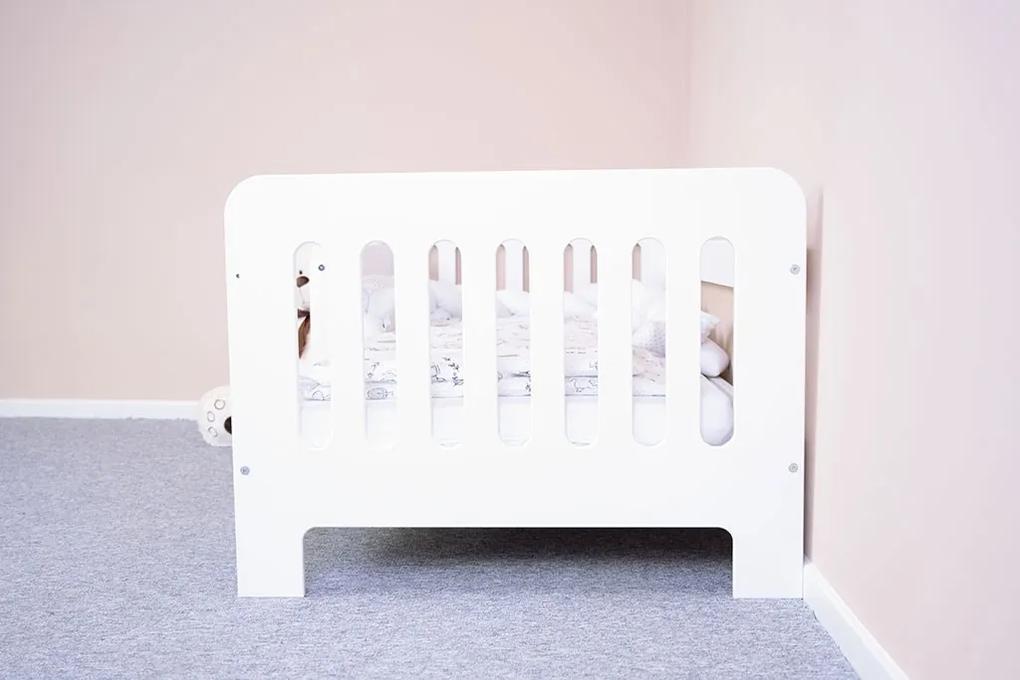NEW BABY Dětská postel se zábranou New Baby ERIK 160x80 cm bílá