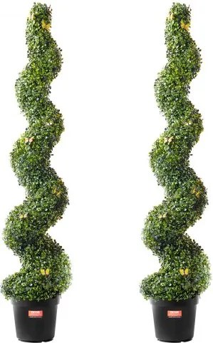 2 Kusů 1,5 m Umělý buxus Topiary Strom Umělá rostlina UV Dekor vnitřní/venkovní
