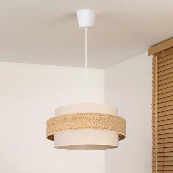 BRILAGI - Lustr na lanku SPACE 1xE27/60W/230V pr. 40 cm béžová/krémová
