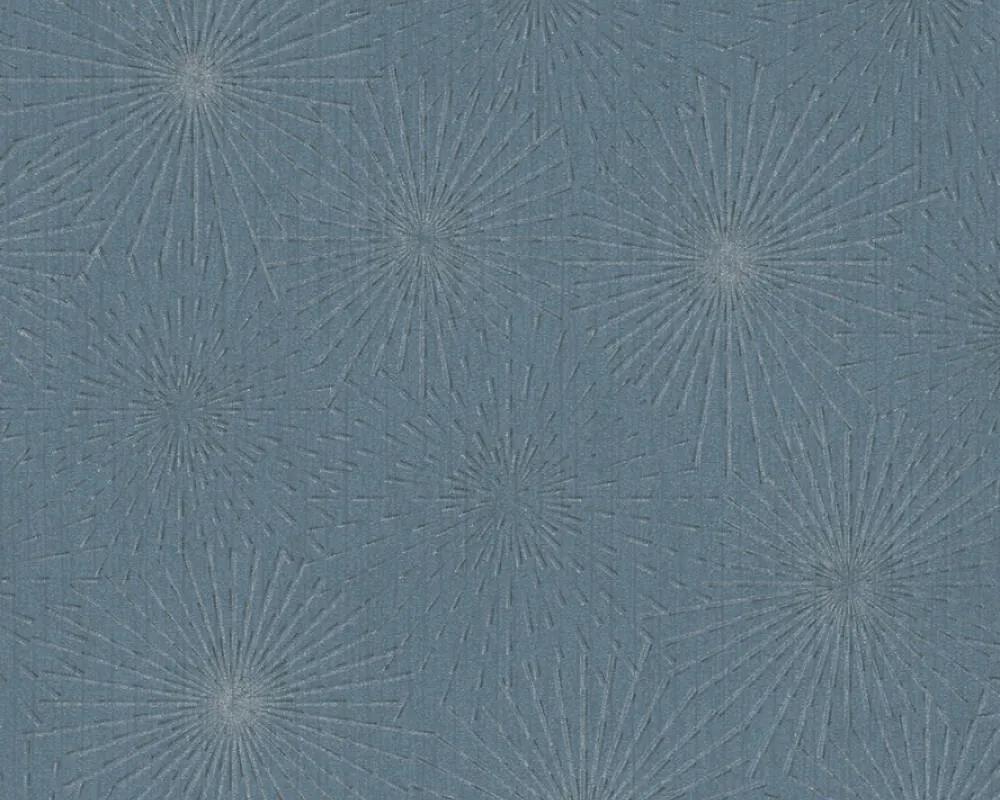 Vliesová tapeta retro modrá metalická 388182 / Tapety na zeď 38818-2 BOS - battle of style (0,53 x 10,05 m) A.S.Création