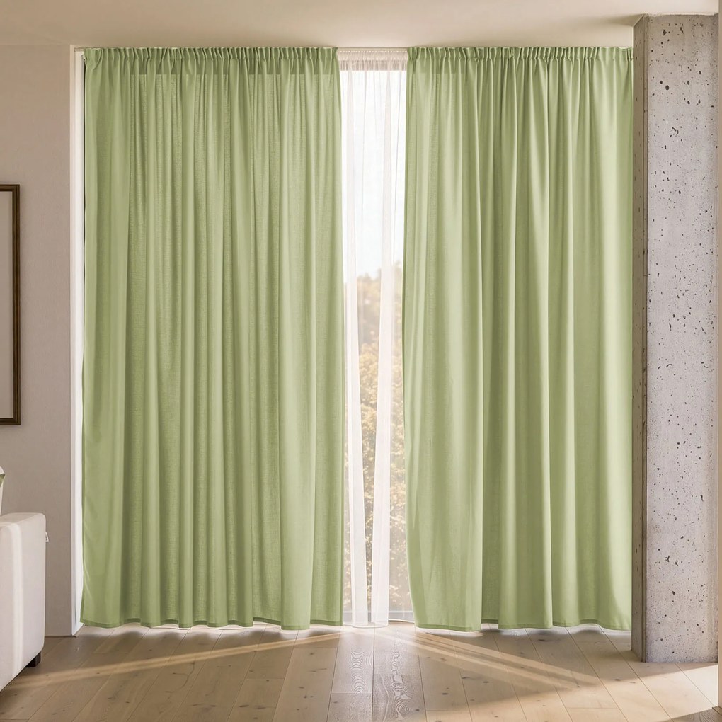 Goldea dekorační závěs marbella - hráškový 220x135 cm