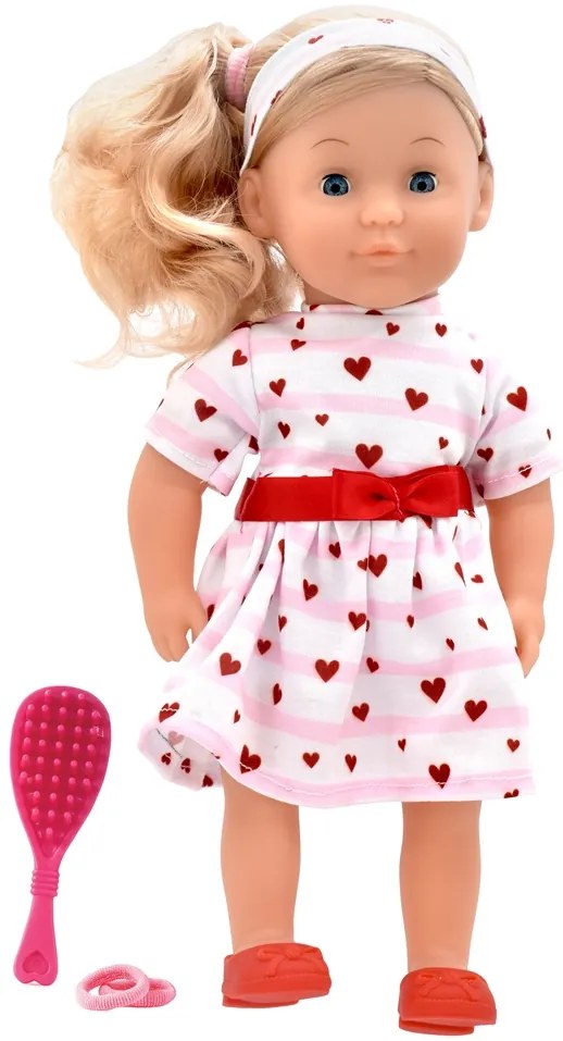 Dolls World - Módní panenka Charlotte - 36 cm: Růžová srdíčková princezna